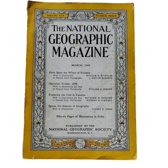 Other | National Geographic Magazine March 1949 Eclipse Panama Spices ...